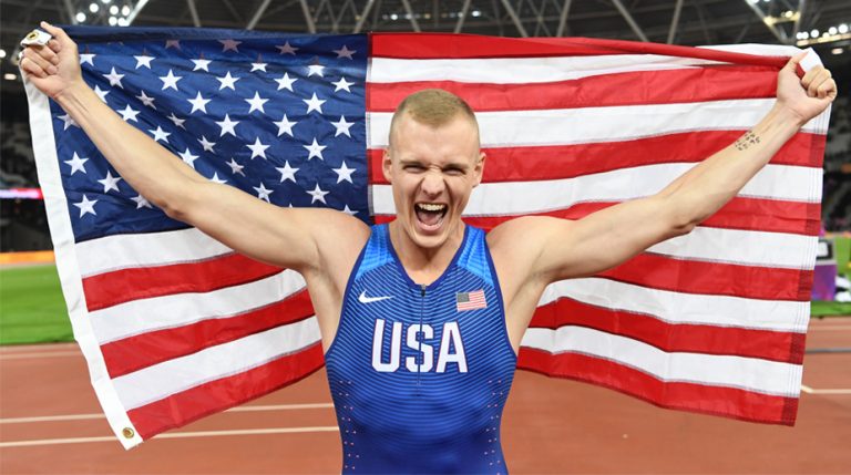 Sam Kendricks wins men's pole vault title at World Championships - The ...
