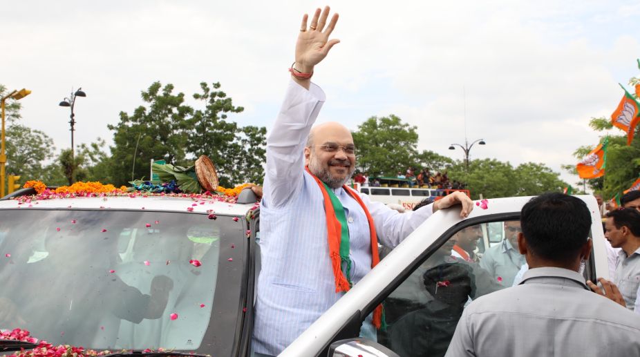 Amit Shah flags off BJP rally in poll-bound Karnataka - The Statesman