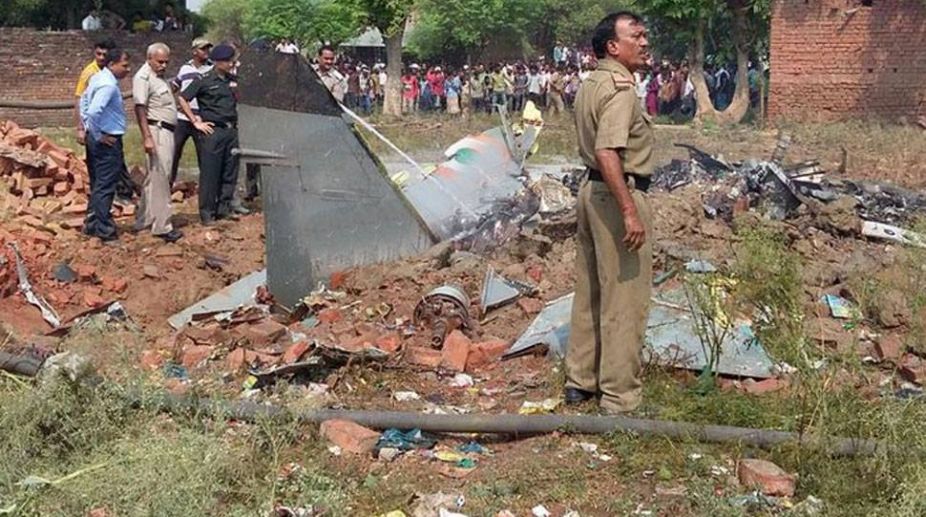 IAF trainer aircraft crashes near Hyderabad, woman pilot safe - The ...