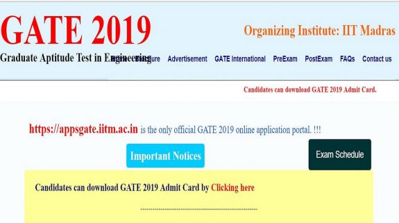 GATE 2019 admit cards released at gate.iitm.ac.in | Check steps to ...