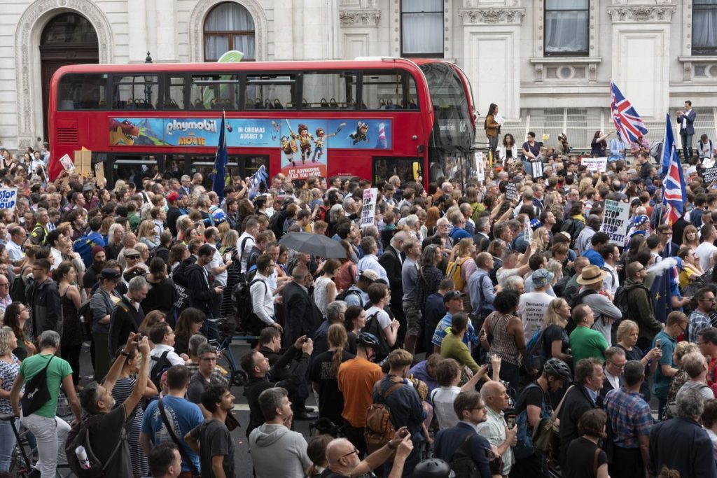 Thousands protest against parliament suspension in Britain - The Statesman