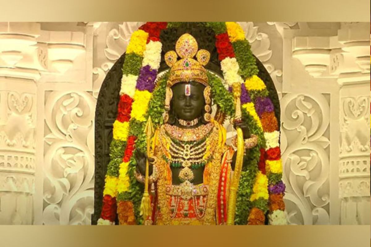 First 'darshan' of Ram Lalla after 'pran-pratishtha' ceremony in ...
